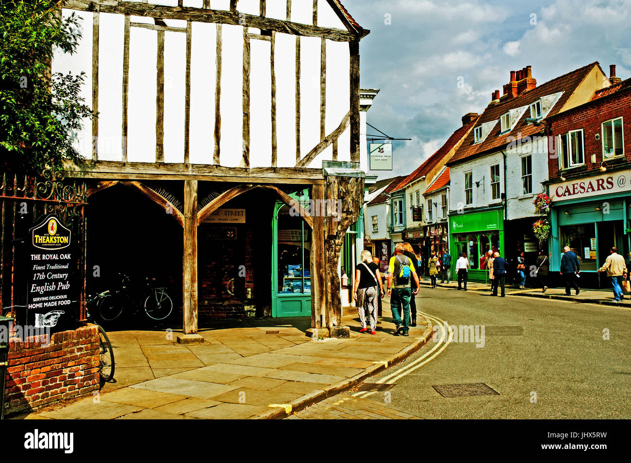 college street and Goodramgate, York Stock Photo - Alamy