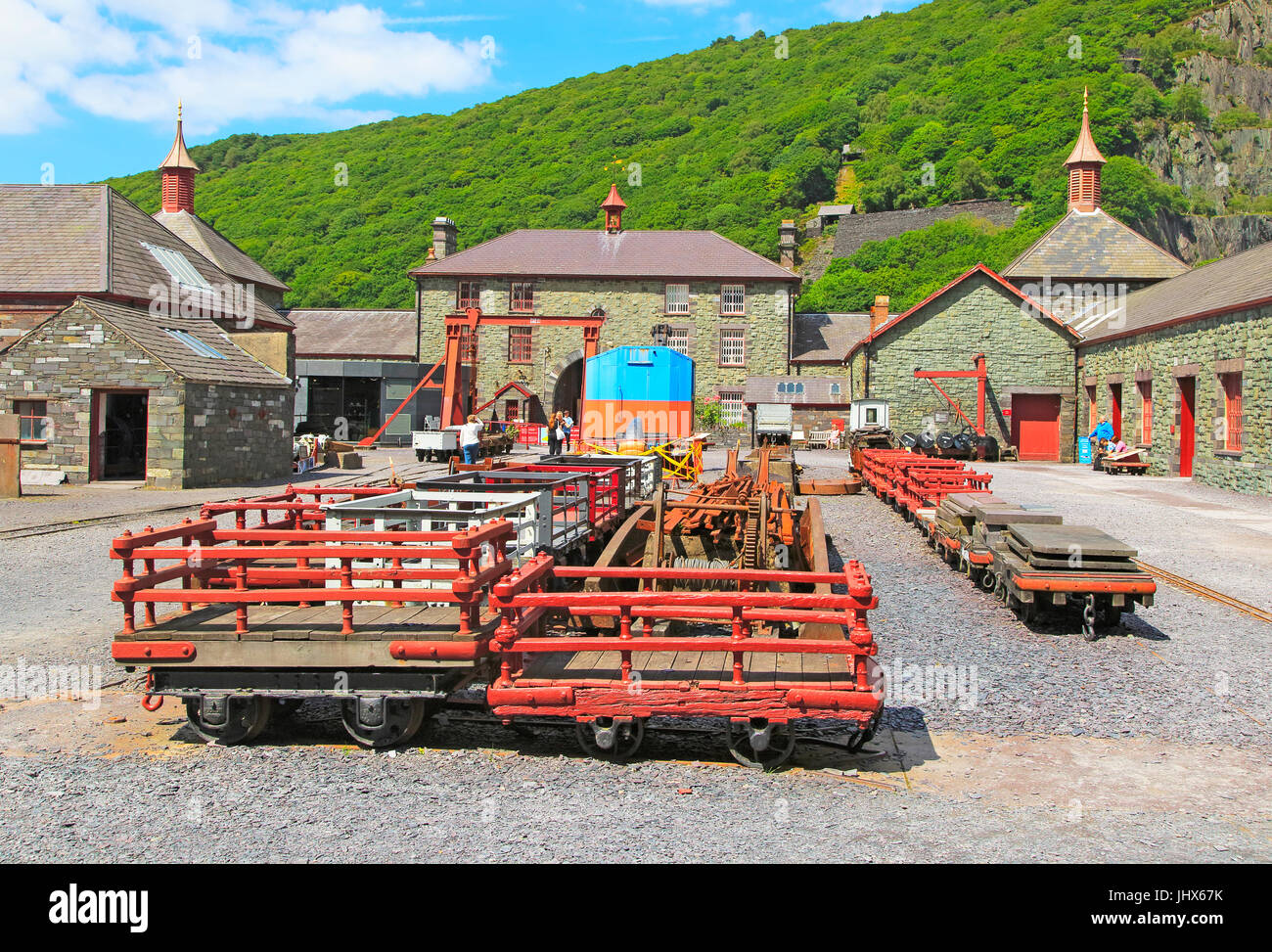National slate museum, Llanberis, Gwynedd, Snowdonia, north Wales, UK ...