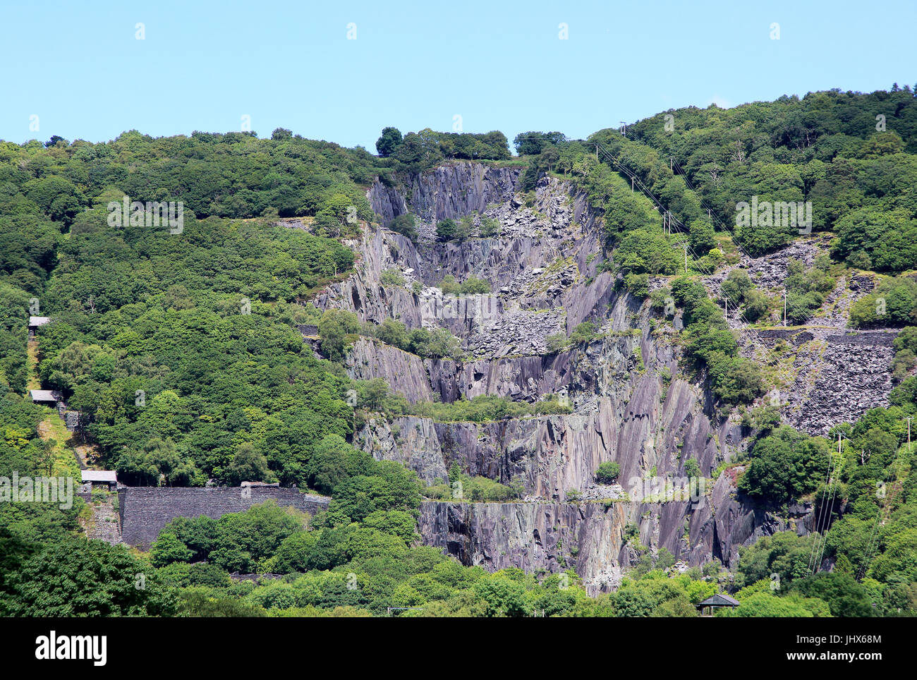 Vivian slate quarry, Dinorwic slate quarries, Llanberis, Gwynedd ...