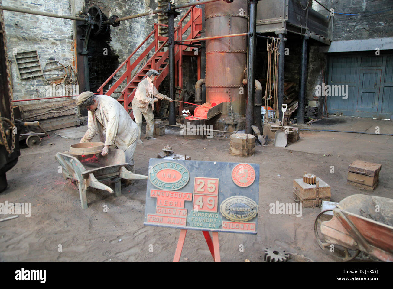 National slate museum, Llanberis, Gwynedd, Snowdonia, north Wales, UK ...