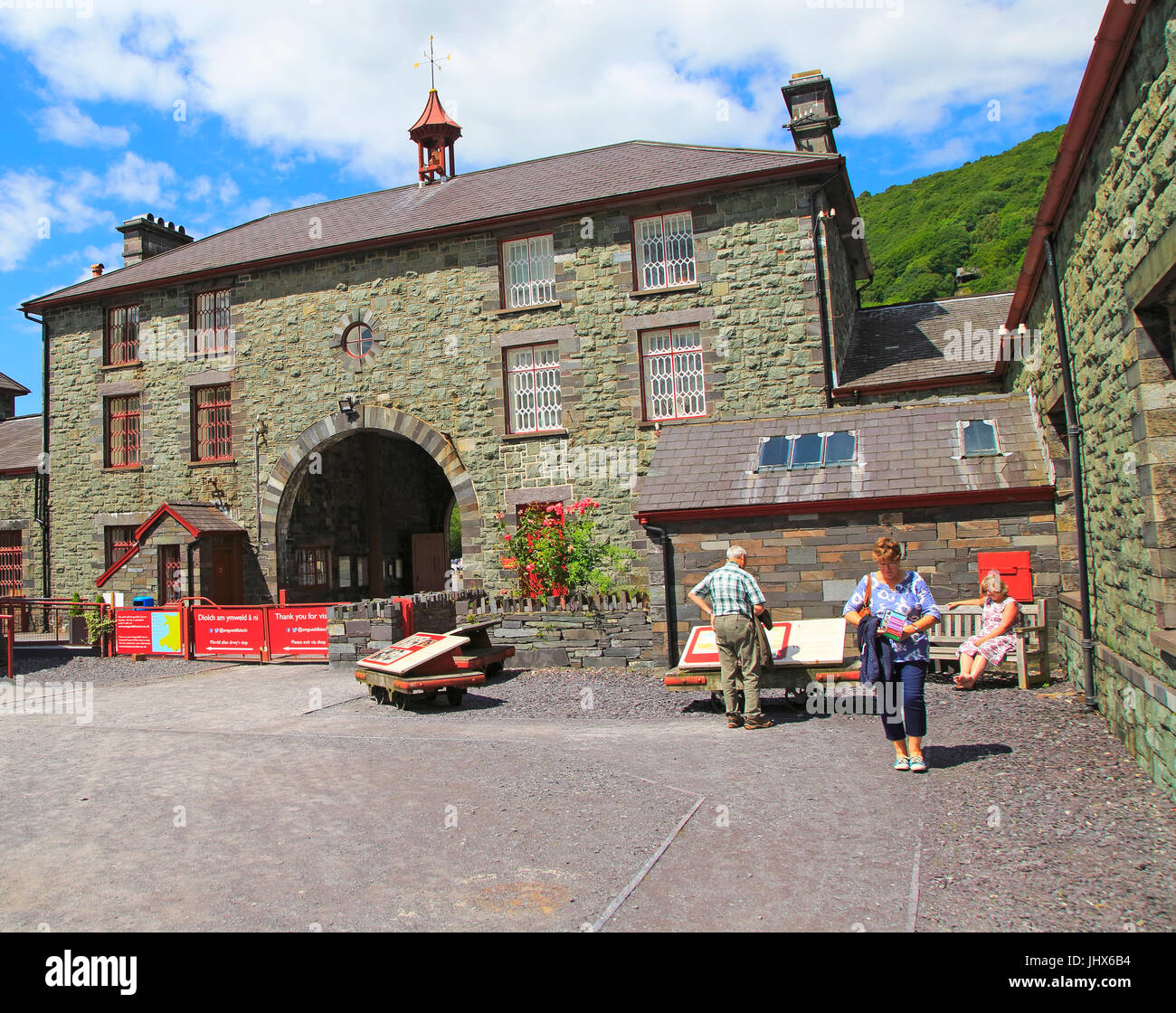 National slate museum, Llanberis, Gwynedd, Snowdonia, north Wales, UK ...