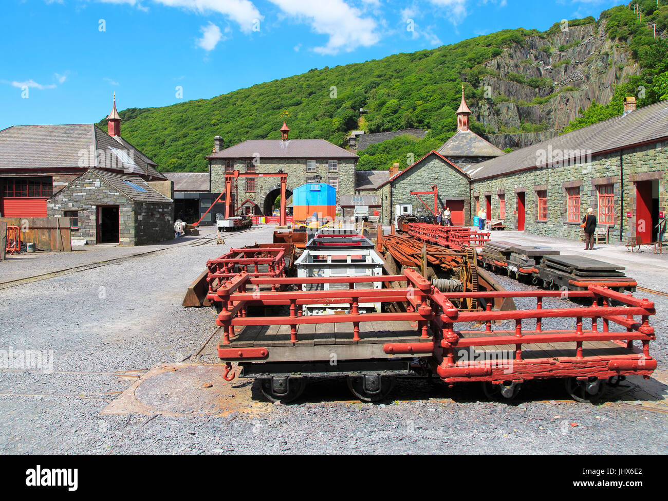 National slate museum, Llanberis, Gwynedd, Snowdonia, north Wales, UK ...
