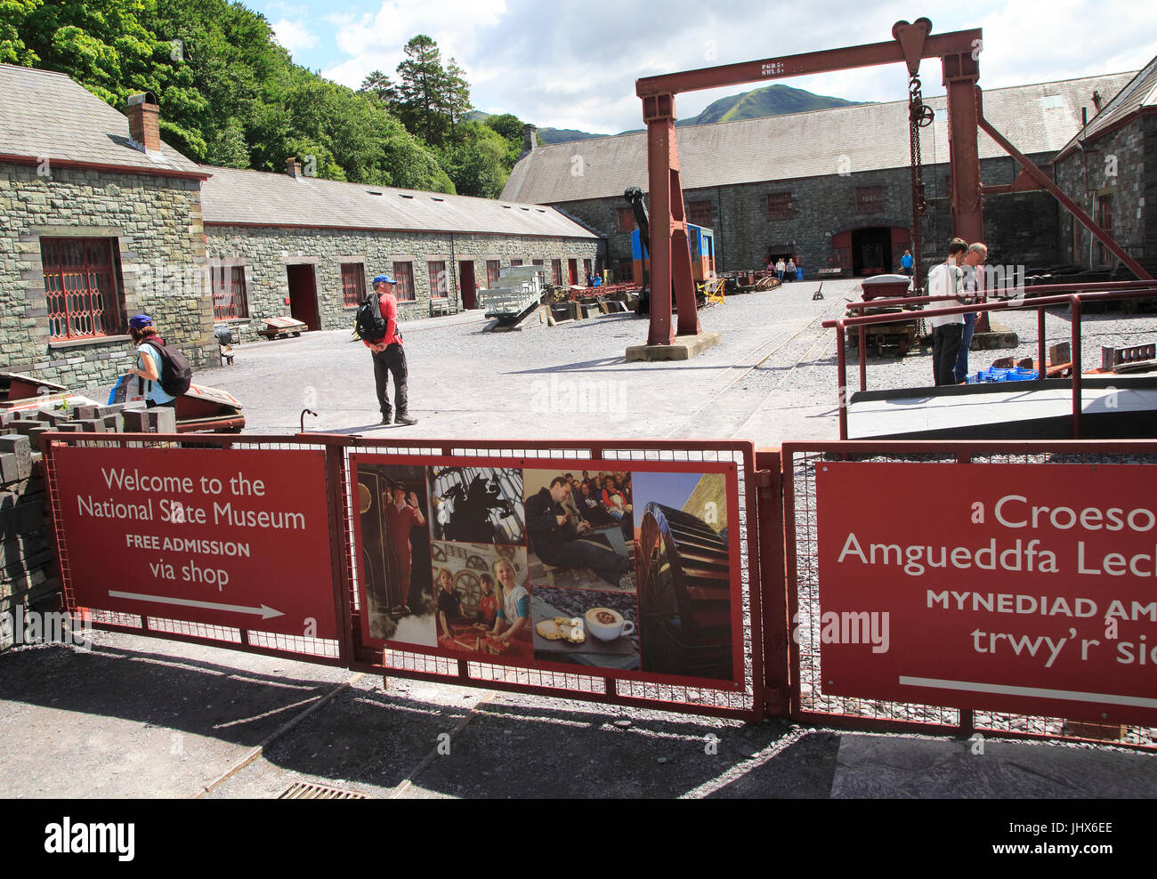 National slate museum, Llanberis, Gwynedd, Snowdonia, north Wales, UK ...