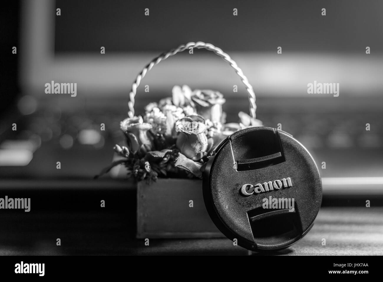 Plastic lens cap Black and White Stock Photos & Images - Alamy