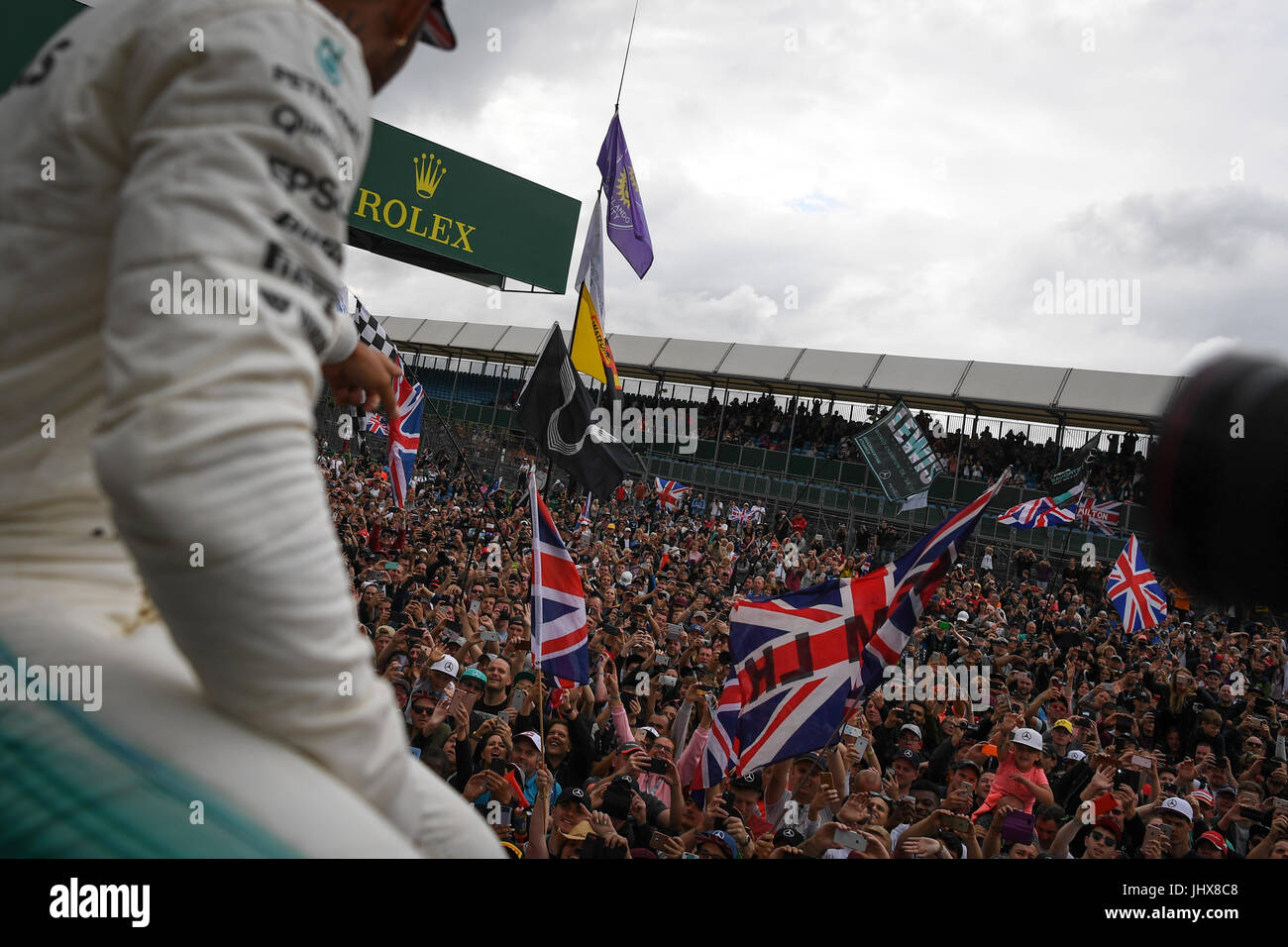 Silverstone Race Circuit, UK. Sunday 16th July 2017. Lewis Hamilton ...