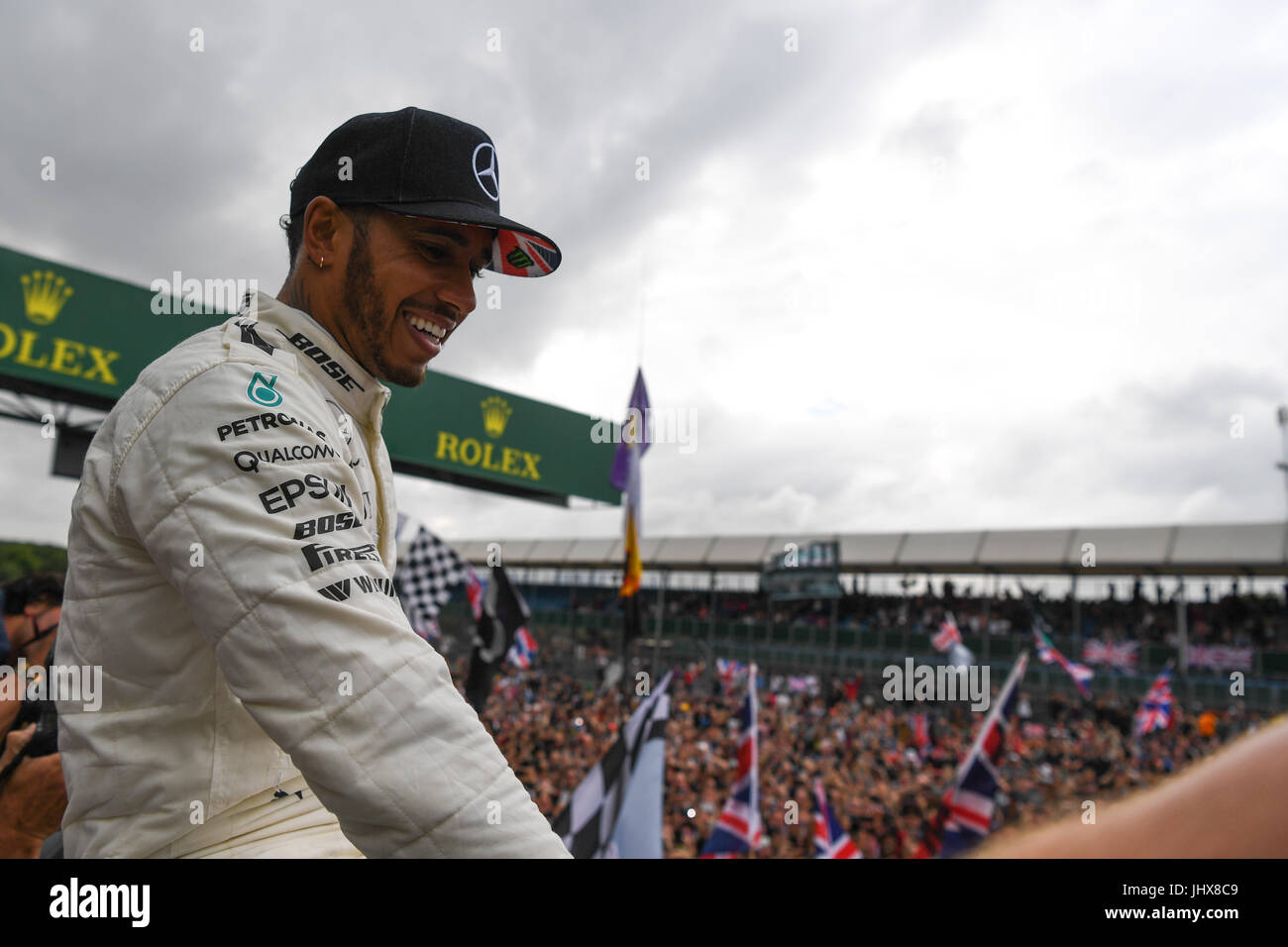 Silverstone Race Circuit, UK. Sunday 16th July 2017. Lewis Hamilton ...