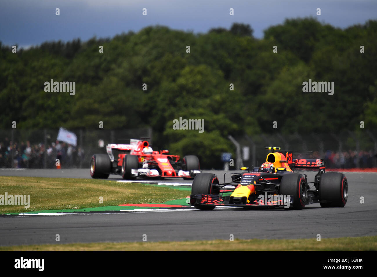 Silverstone Race Circuit, UK. Sunday 16th July 2017. Max Verstappen on ...