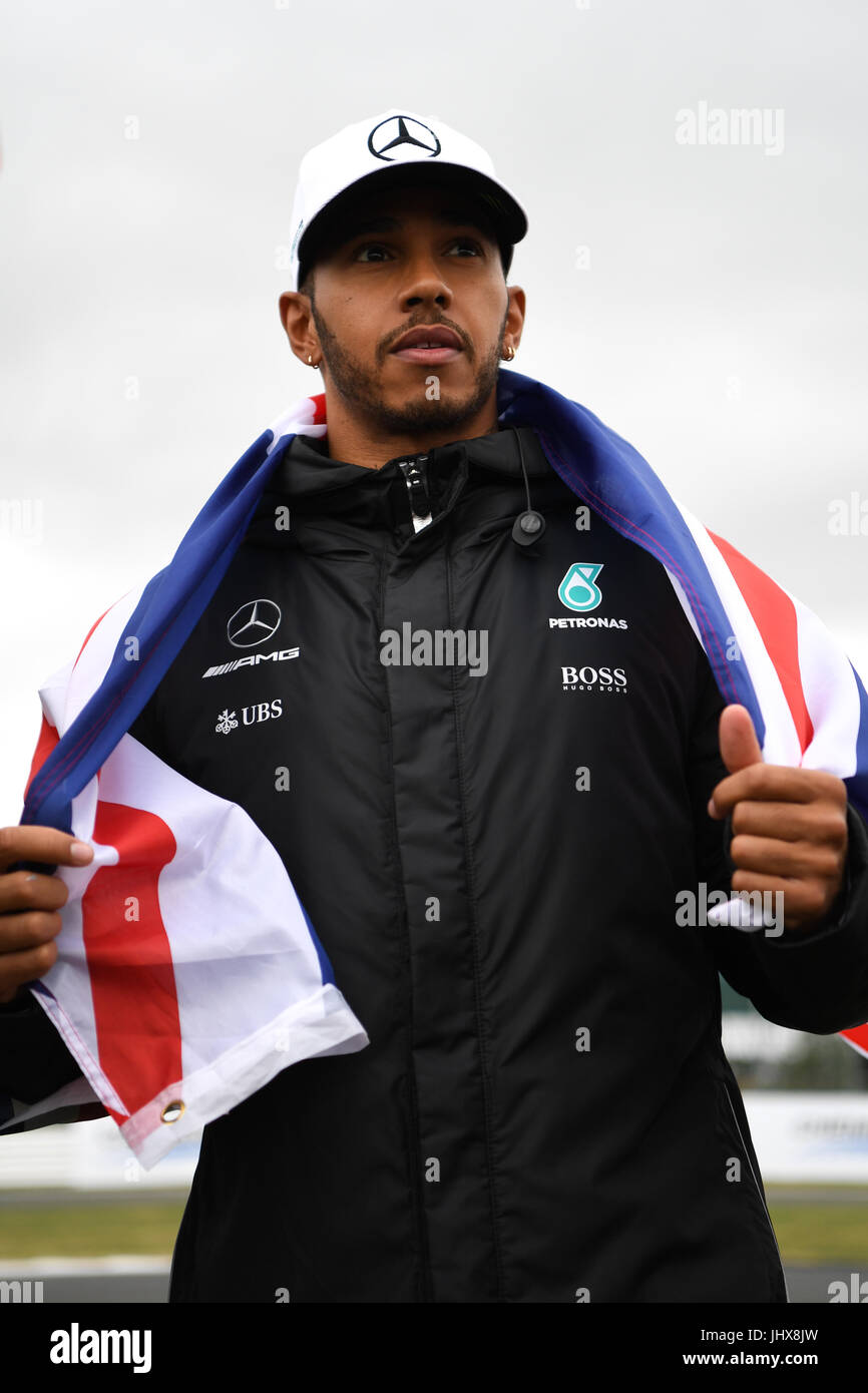 Silverstone Race Circuit, UK. Sunday 16th July 2017. Lewis Hamilton ...