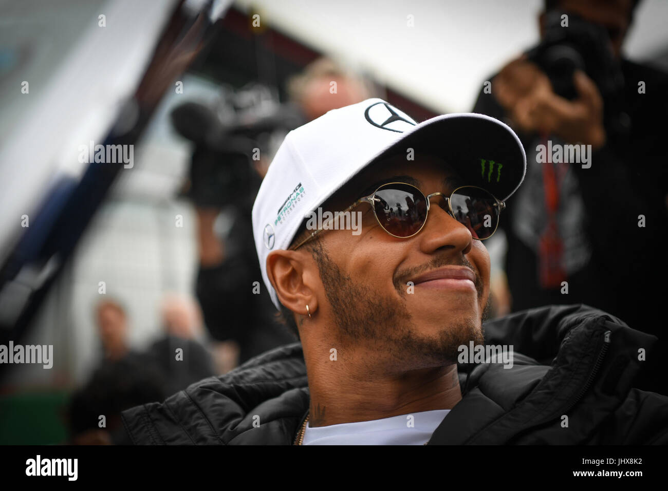 Silverstone Race Circuit, UK. Sunday 16th July 2017. Lewis Hamilton ...