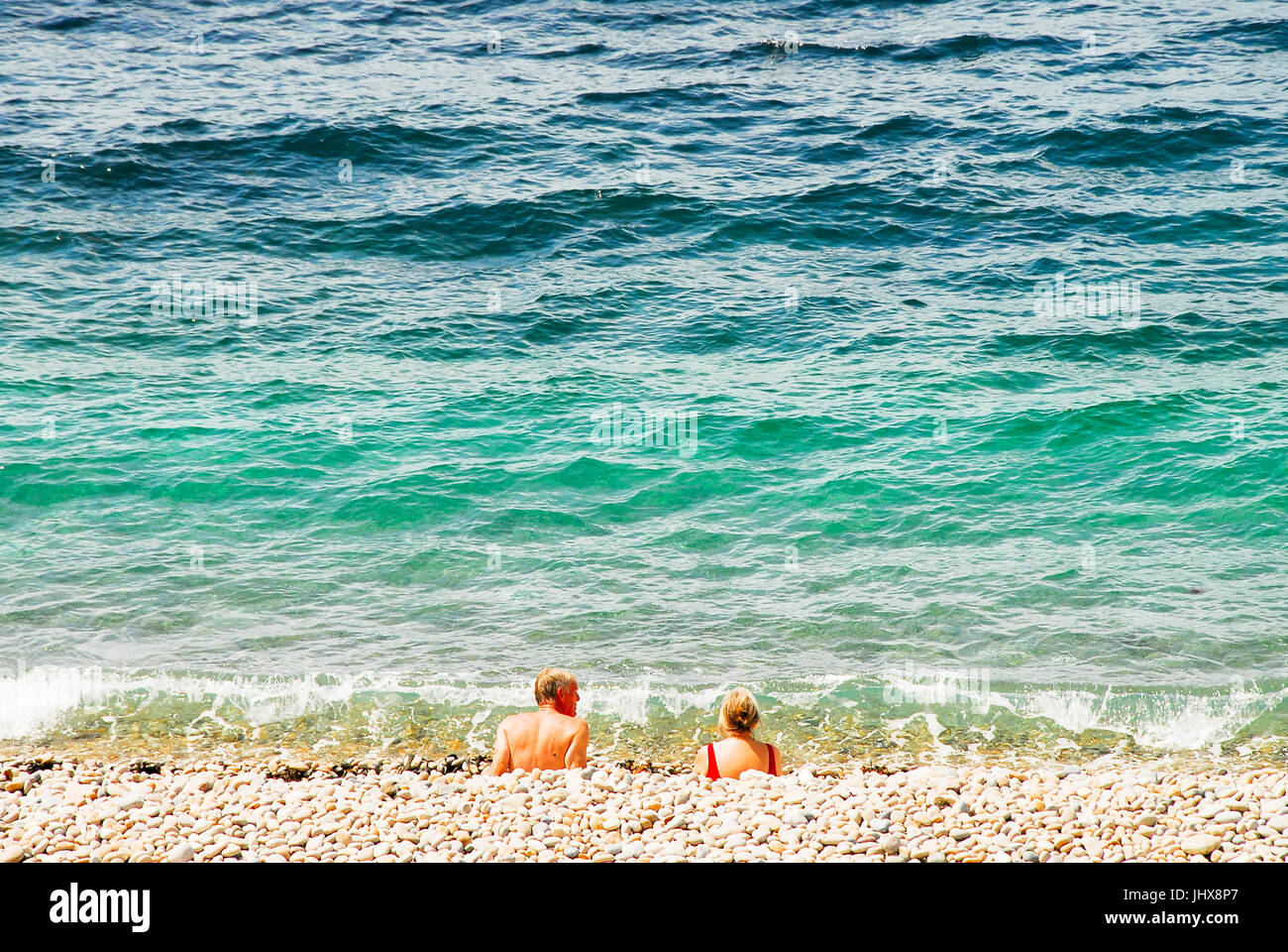 Older Couple Sunbathing High Resolution Stock Photography and Images ...