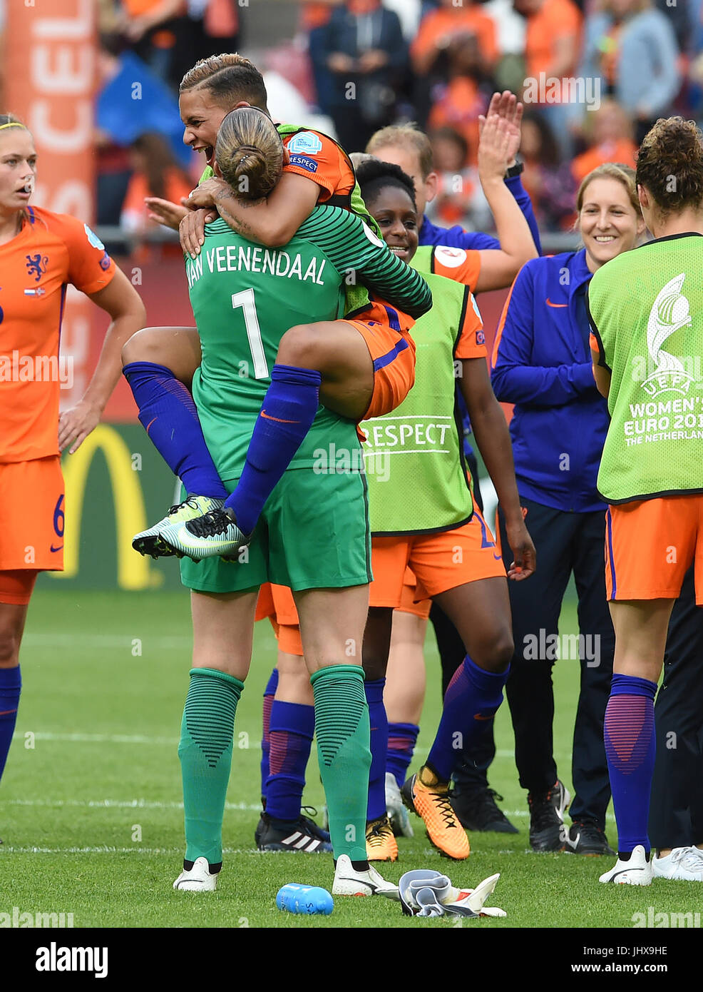 Utrecht, The Netherlands 16th July, 2017 Dutch goalkeeper Sari van ...