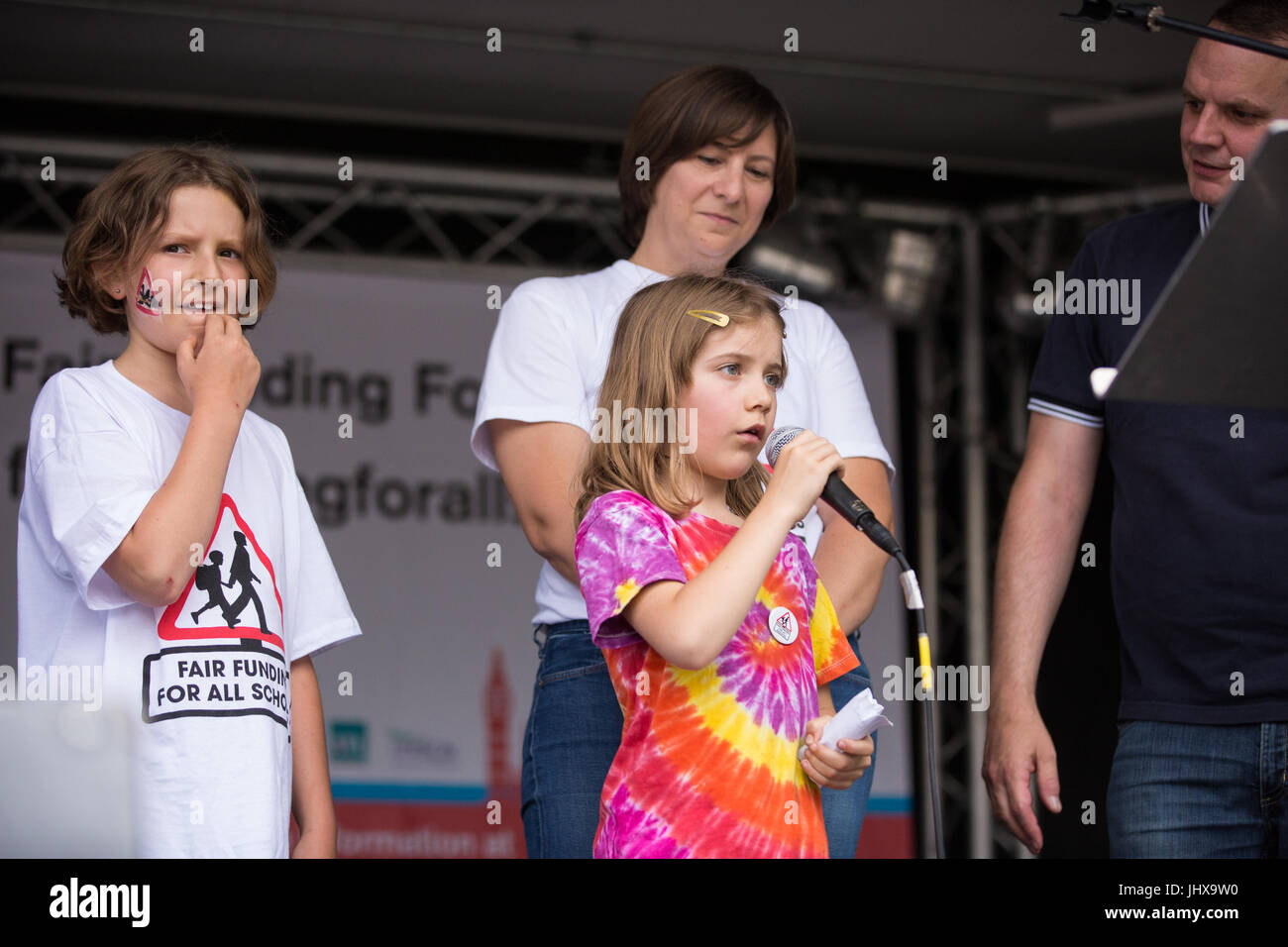London, UK. 16th July, 2017. Didi Allan, 8, Highgate Primary School ...