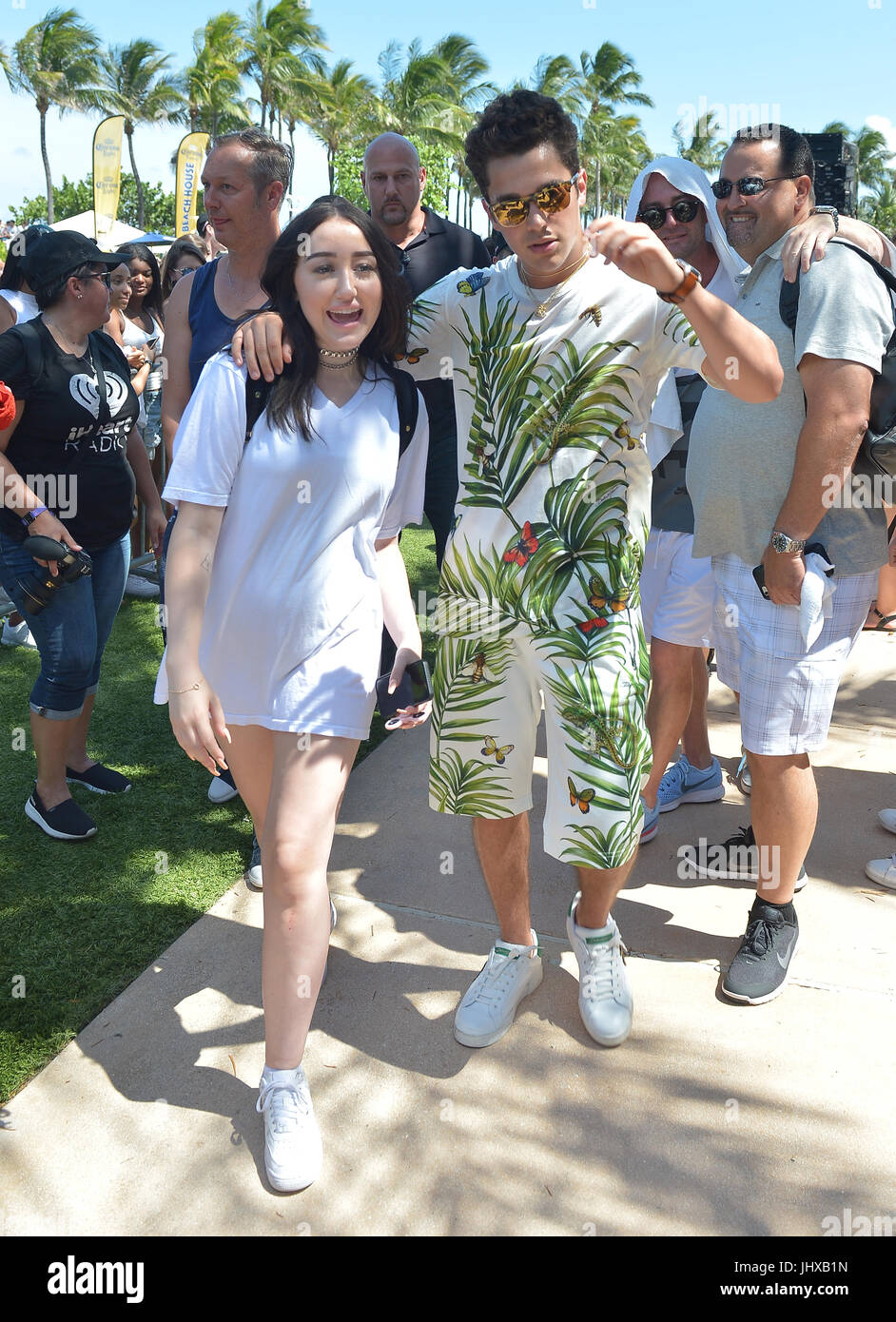 Miami Beach, FL, USA. 15th July, 2017. Noah Cyrus and Austin Mahone at ...