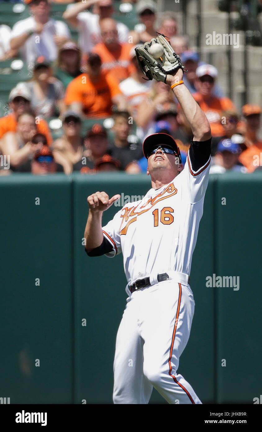 Baltimore, MD, USA. 16th July, 2017. Baltimore Orioles Left Fielder #16 ...