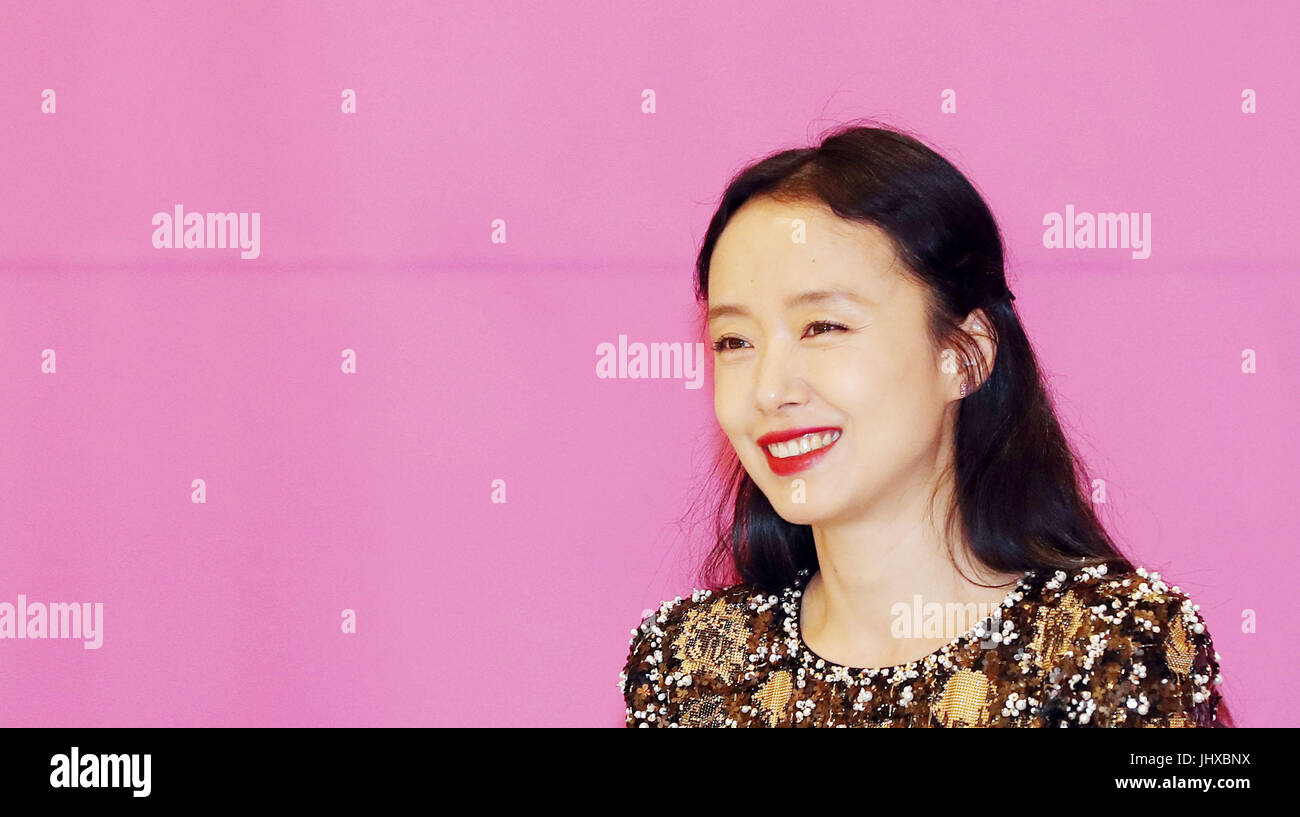 S. Korean actress Jeon Do-yeon South Korean actress Jeon Do-yeon smiles ...