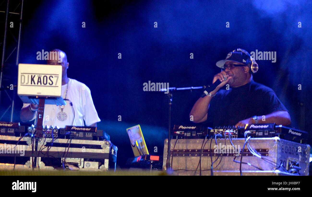 Los Angeles, Ca, USA. 15th July, 2017. DJ Kaos, DJ Chill Will at the LA ...