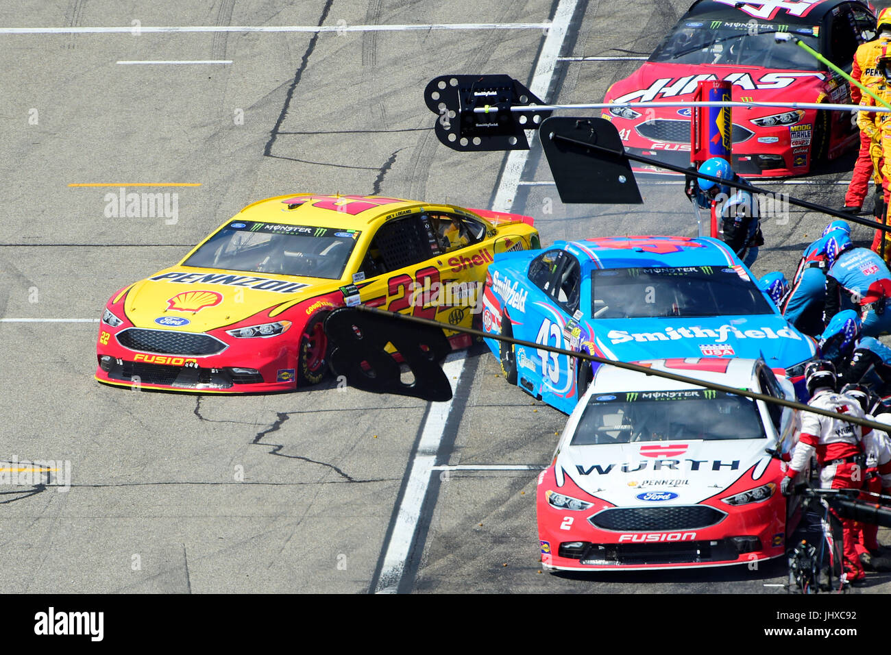 Loudon, New Hampshire, USA. 16th July, 2017. Joey Logano, Monster ...