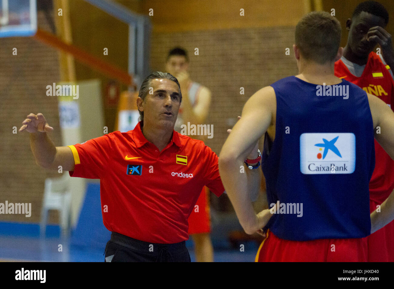 during a training of the spanish basketball selection in Benahavis on ...