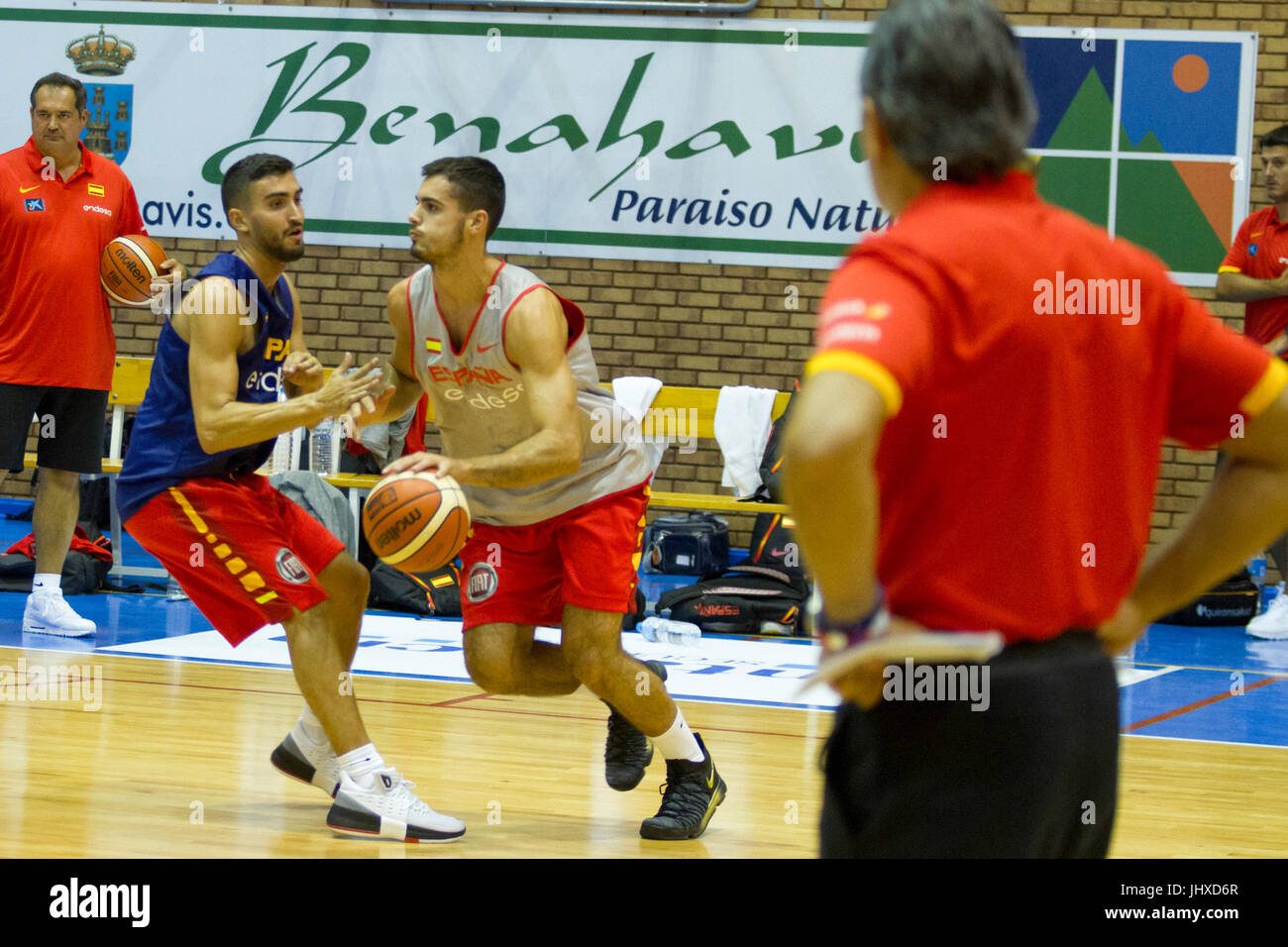during a training of the spanish basketball selection in Benahavis on ...