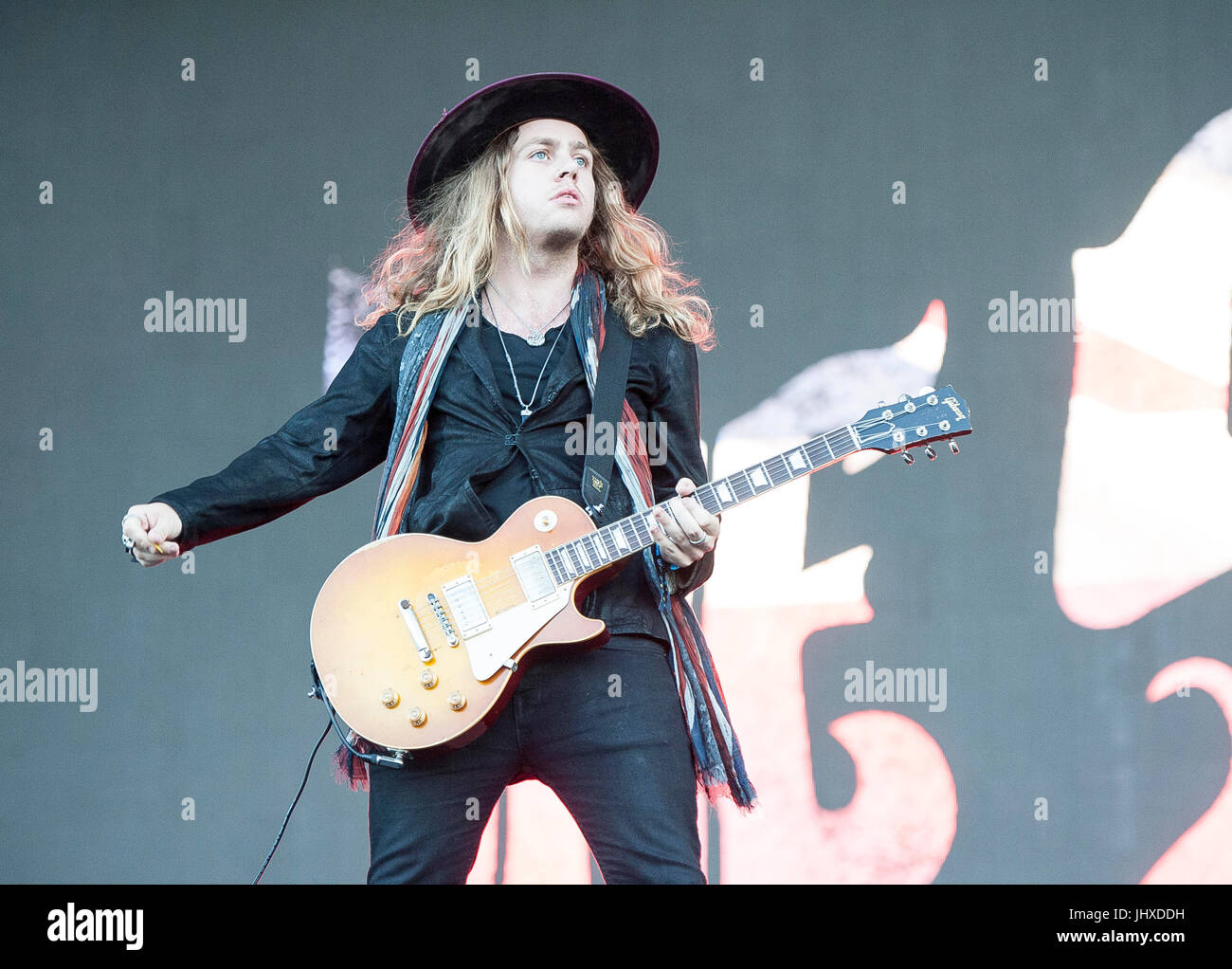 July 13, 2017 - Quebec City, Quebec; CAN - Guitarist ADAM SLACK of the ...