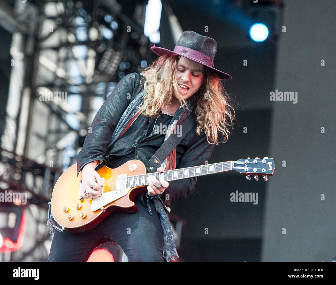 July 13, 2017 - Quebec City, Quebec; CAN - Guitarist ADAM SLACK of the ...
