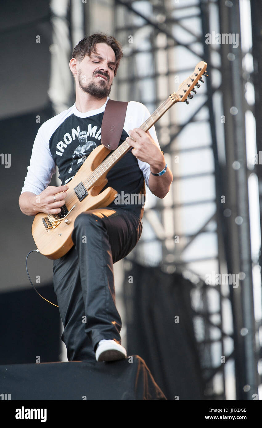 July 14, 2017 - Quebec City, Quebec; CAN - Lead Guitarist MATHIEU ...