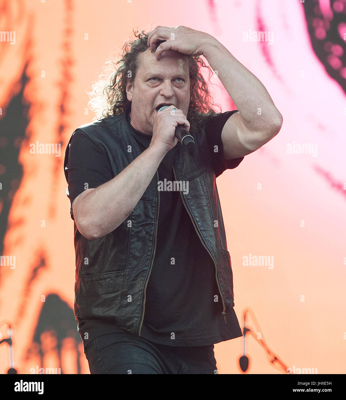 July 14, 2017 - Quebec City, Quebec; CAN - Singer DENIS BELANGER of the ...