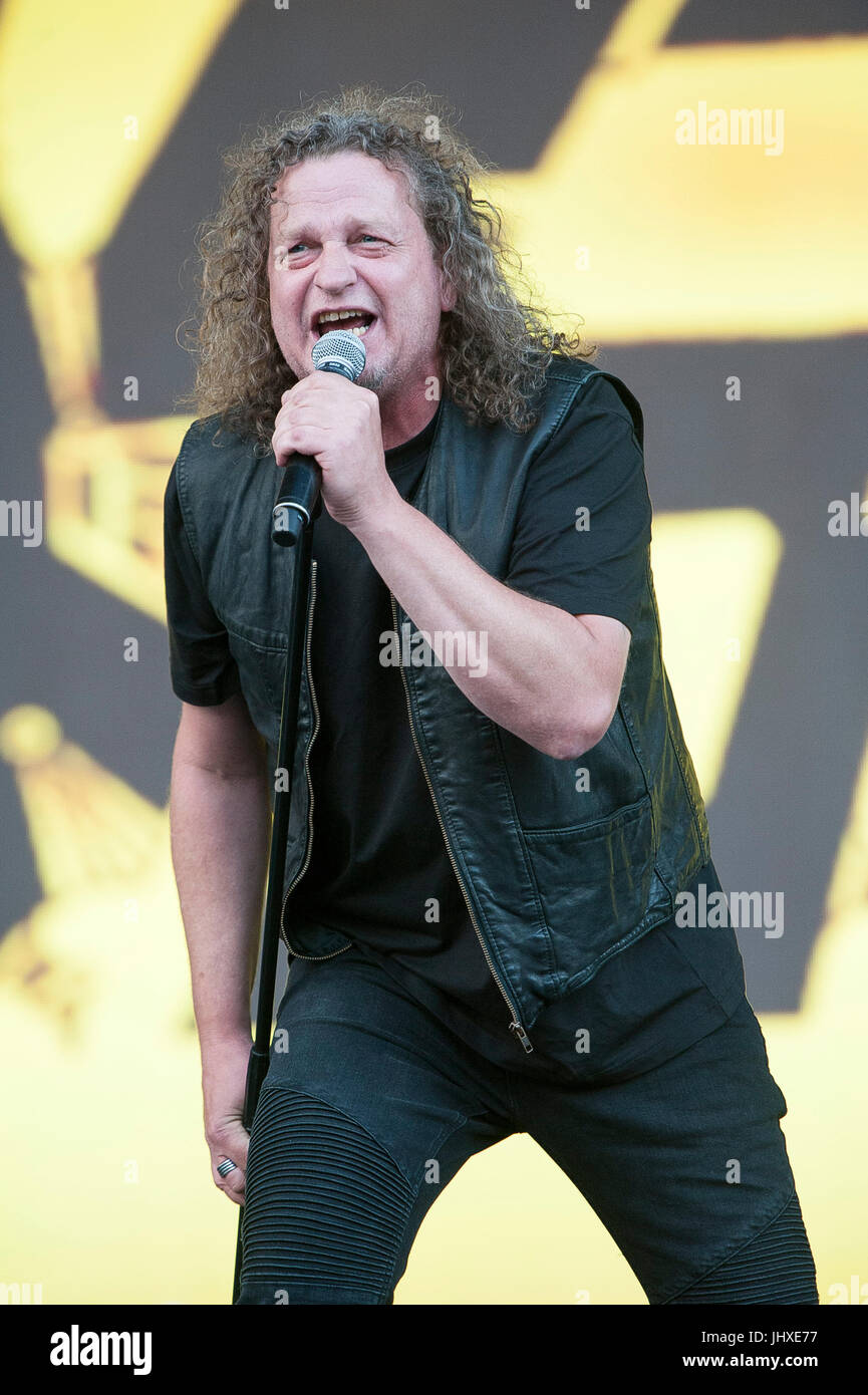 July 14, 2017 - Quebec City, Quebec; CAN - Singer DENIS BELANGER of the ...