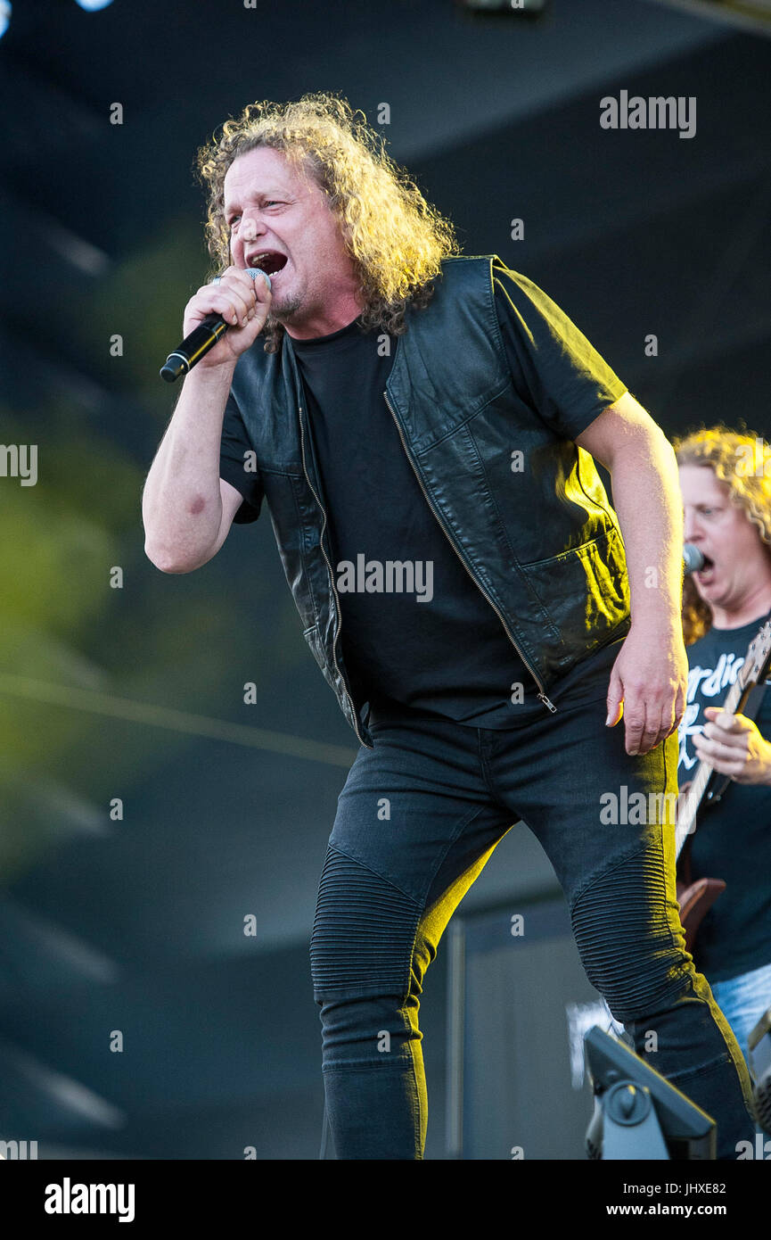 July 14, 2017 - Quebec City, Quebec; CAN - Singer DENIS BELANGER of the ...