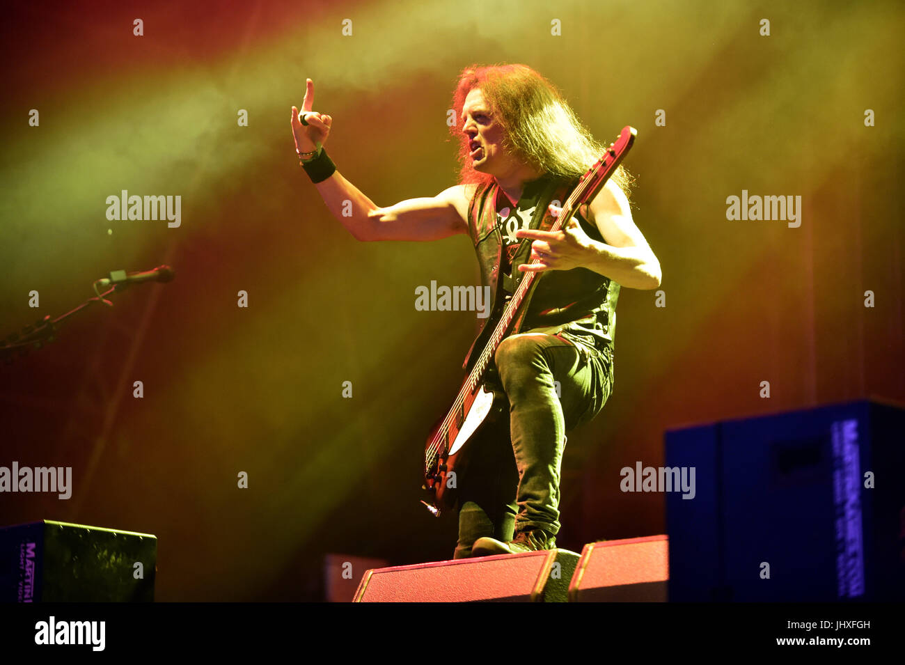 Vizovice, Czech Republic. 15th July, 2017. Musician NIBBS CARTER of the ...