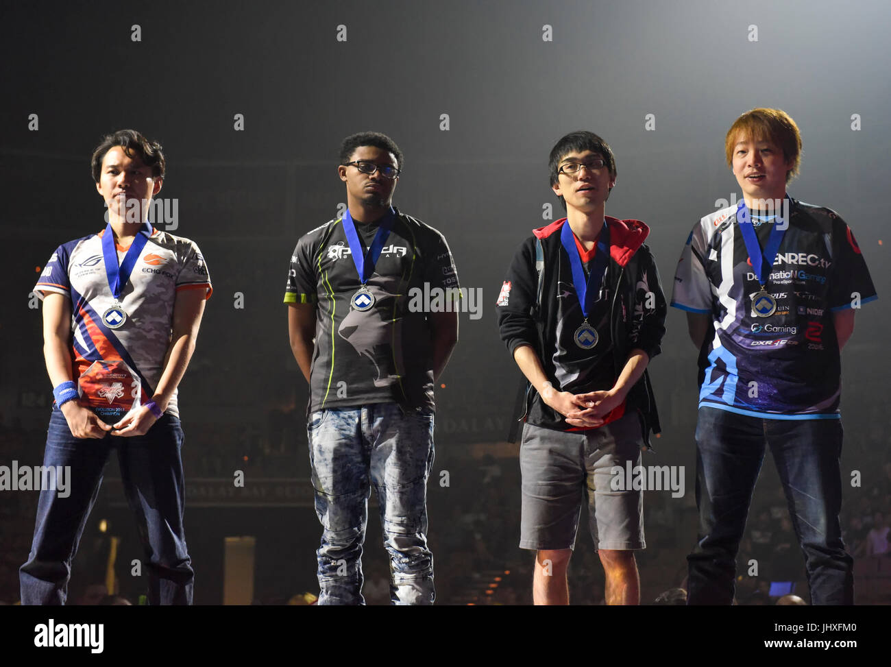 Las Vegas, Nevada, July 16, 2017 Tokido, Punk and the 3rd and 4th place ...