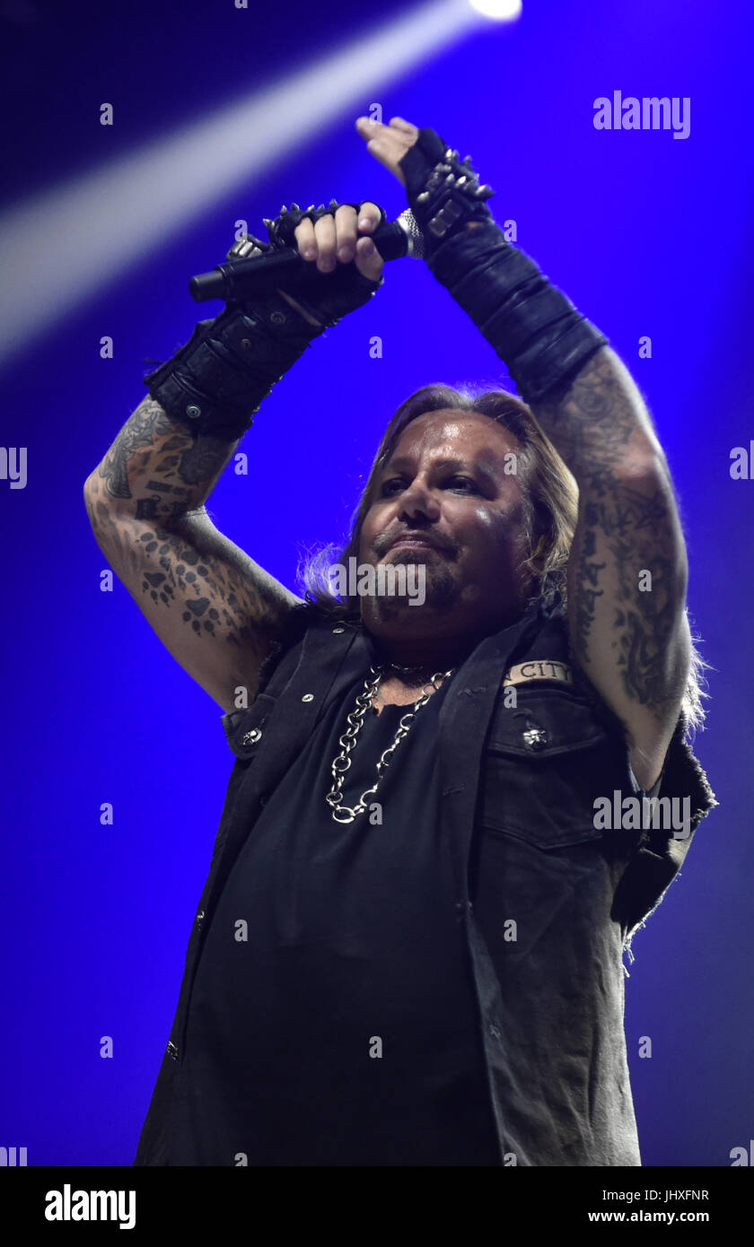 Vizovice, Czech Republic. 16th July, 2017. US singer VINCE NEIL ...