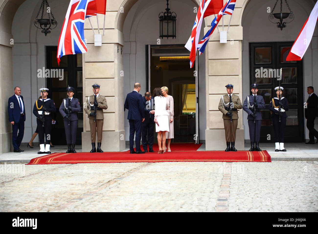 Warsaw, Poland. 17th July, 2017. President Andrzej Duda and First Lady ...