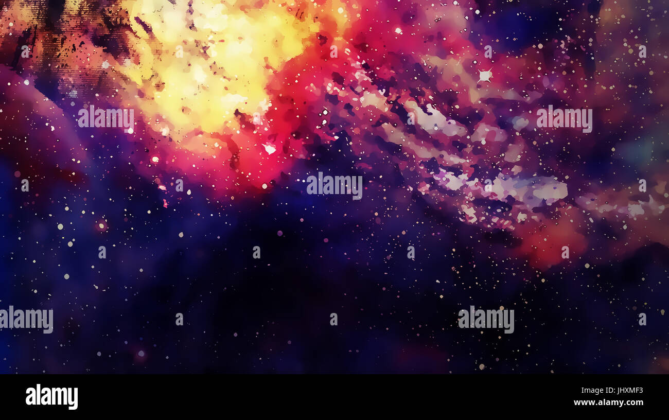 Cosmic space and stars, color cosmic abstract background. Graphic ...