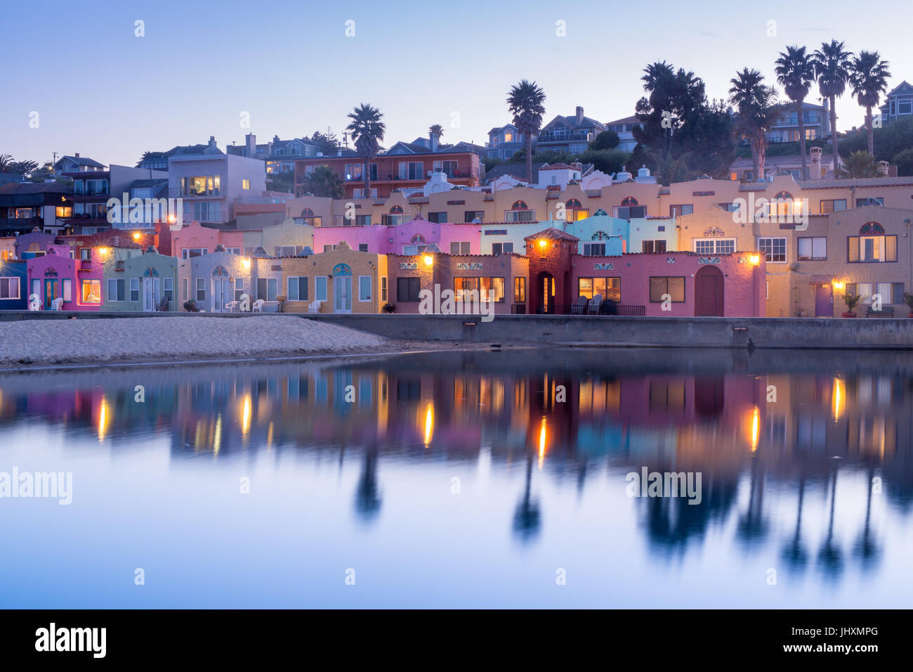 Capitola Village Reflections. Capitola, Santa Cruz County, California ...