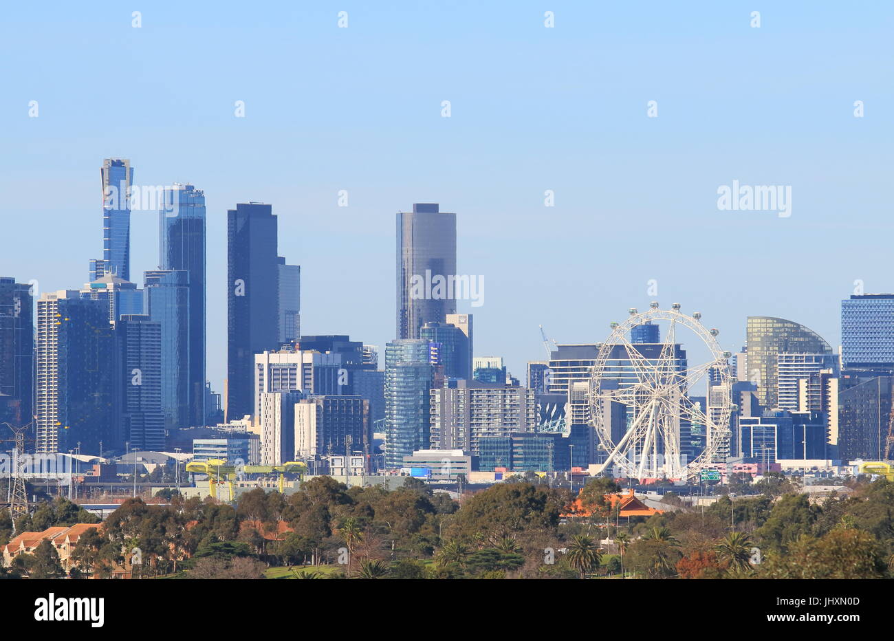 Melbourne downtown cityscape Australia Stock Photo - Alamy