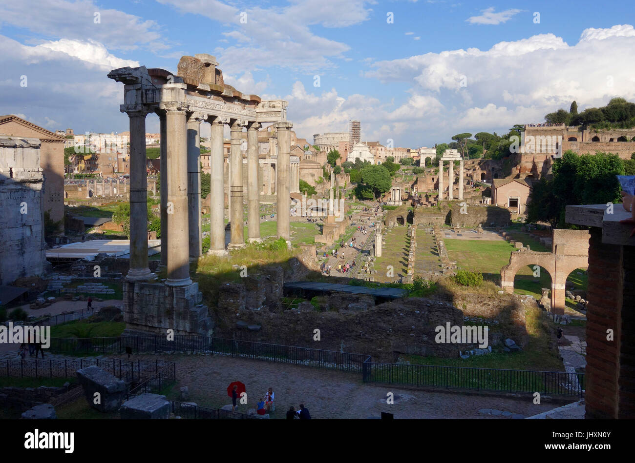 The Temple of Saturn, Roman Forum, Rome, Italy Stock Photo - Alamy