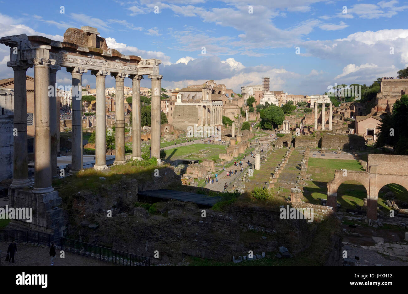 The Temple of Saturn, Roman Forum, Rome, Italy Stock Photo - Alamy