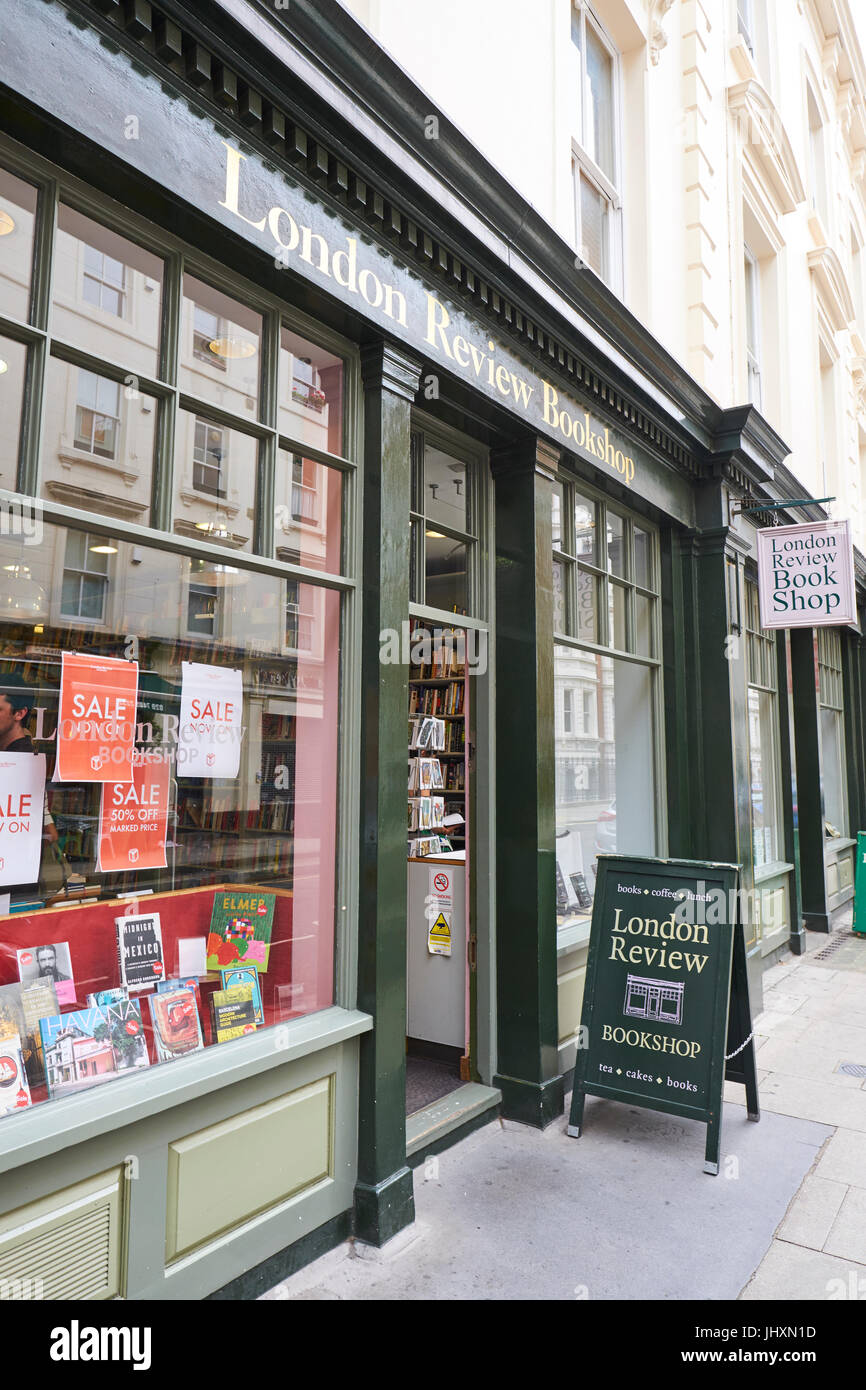London Review Bookshop, Bury Place, Bloomsbury, London, UK Stock Photo ...