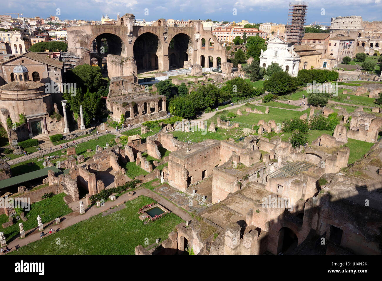 Medieval Porch, Portico Medievale and Basilica di Santa Francesca ...