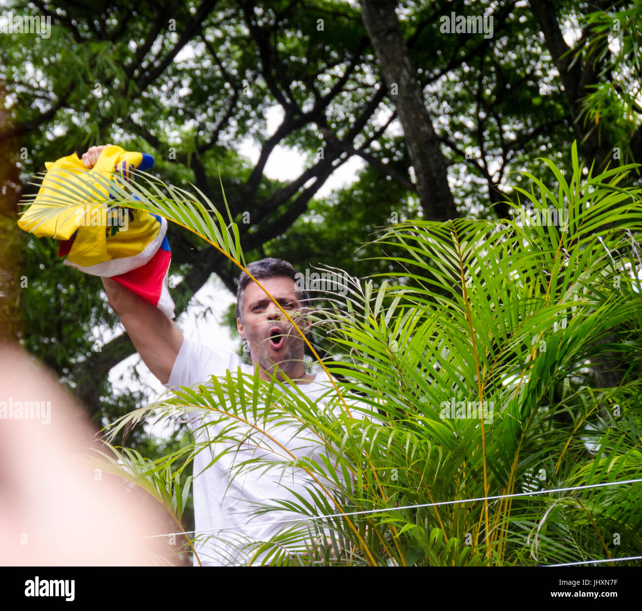 The leader of Voluntad Popular and political prisoner Leopoldo Lopez ...