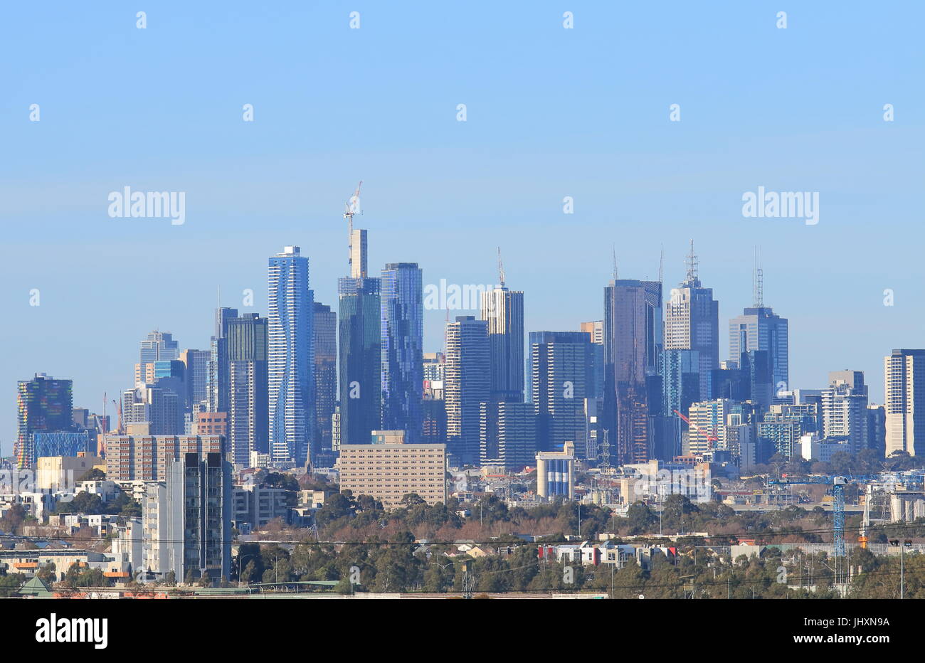 Melbourne downtown cityscape Australia Stock Photo - Alamy