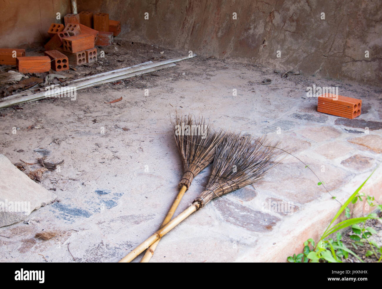 Two brooms hi-res stock photography and images - Alamy
