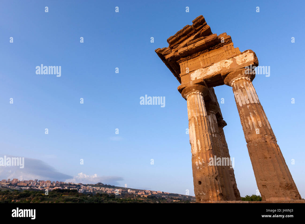 Temple of the Dioscuri, Re-assembled remains of the Temples of "Castor ...
