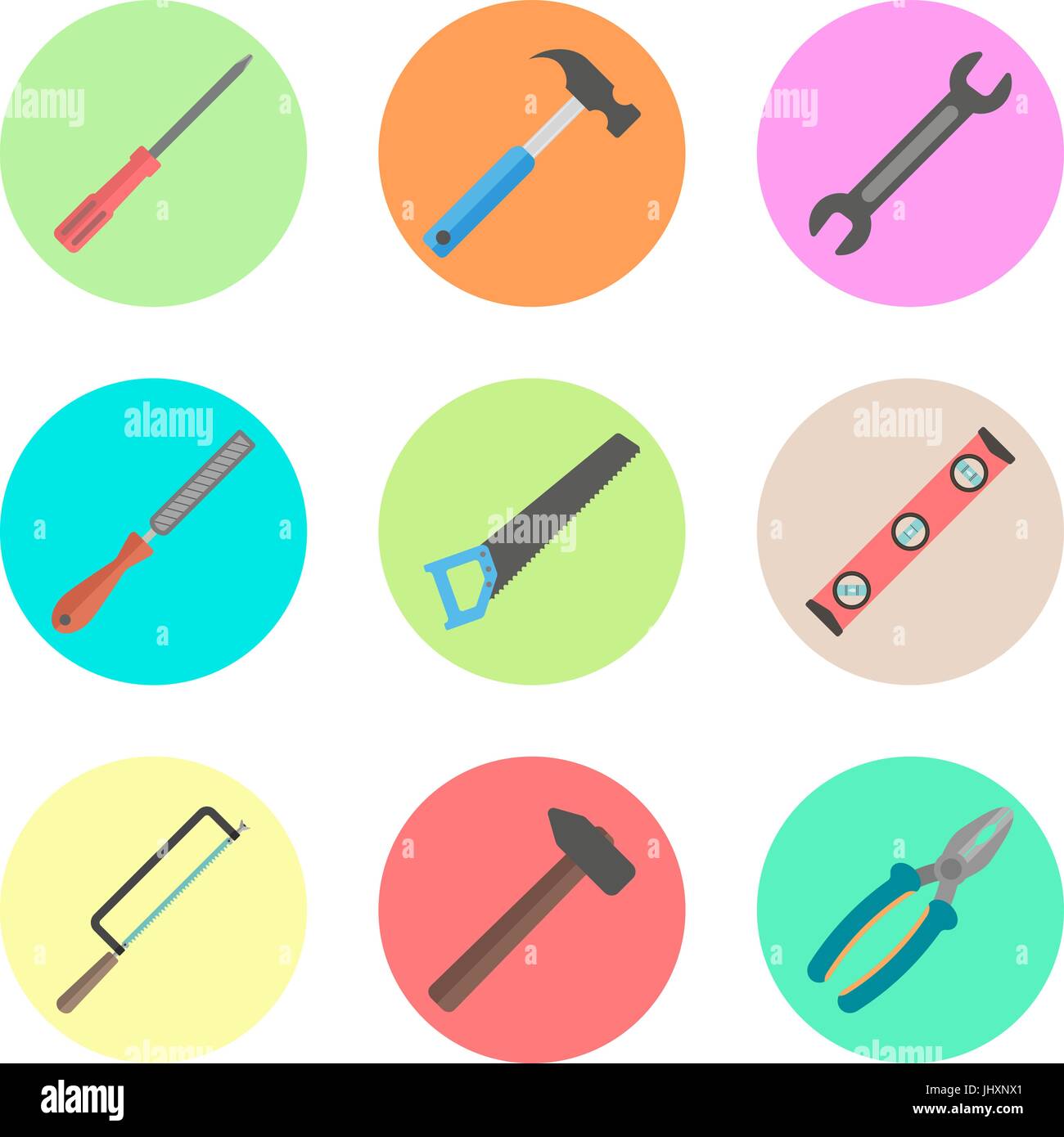 Measuring circles Stock Vector Images - Alamy
