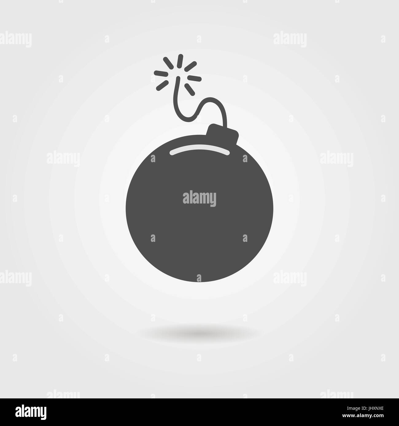 bomb icon with shadow Stock Vector Image & Art - Alamy