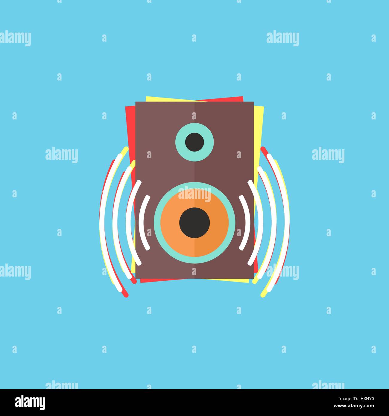 colorful audio speaker icon Stock Vector Image & Art - Alamy