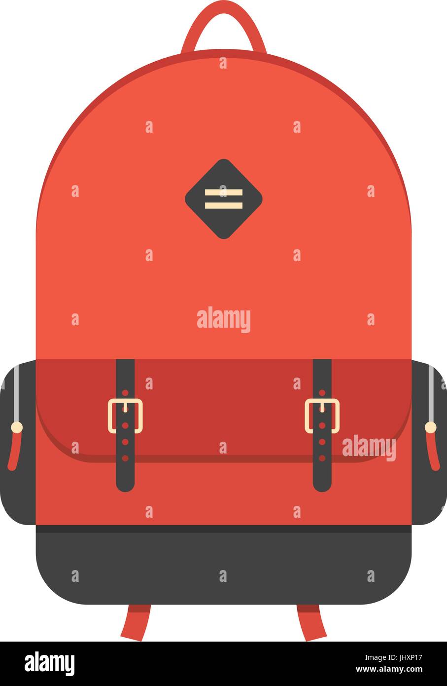 red backpack isolated on white background Stock Vector Image & Art - Alamy