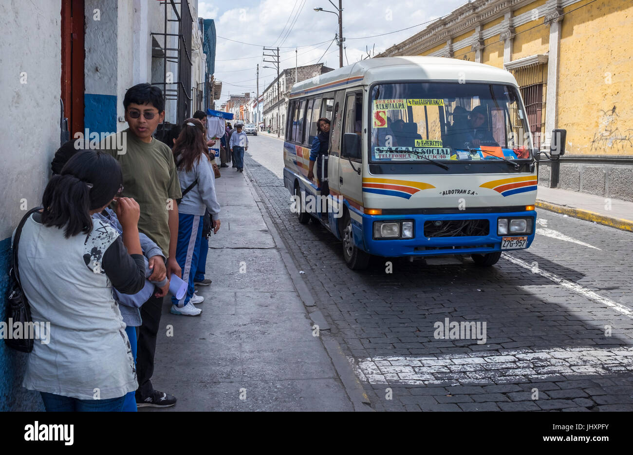 Arequipa and people and streets hi-res stock photography and images - Alamy