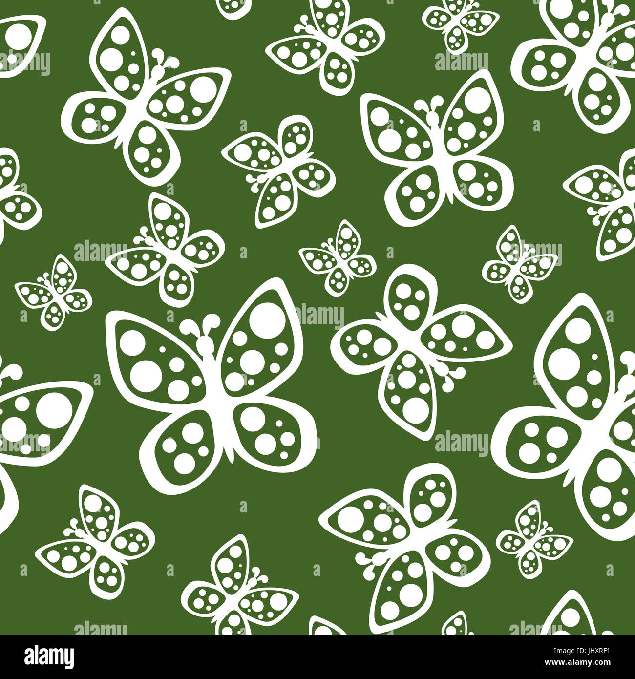 Seamless pattern green butterflies hi-res stock photography and images ...